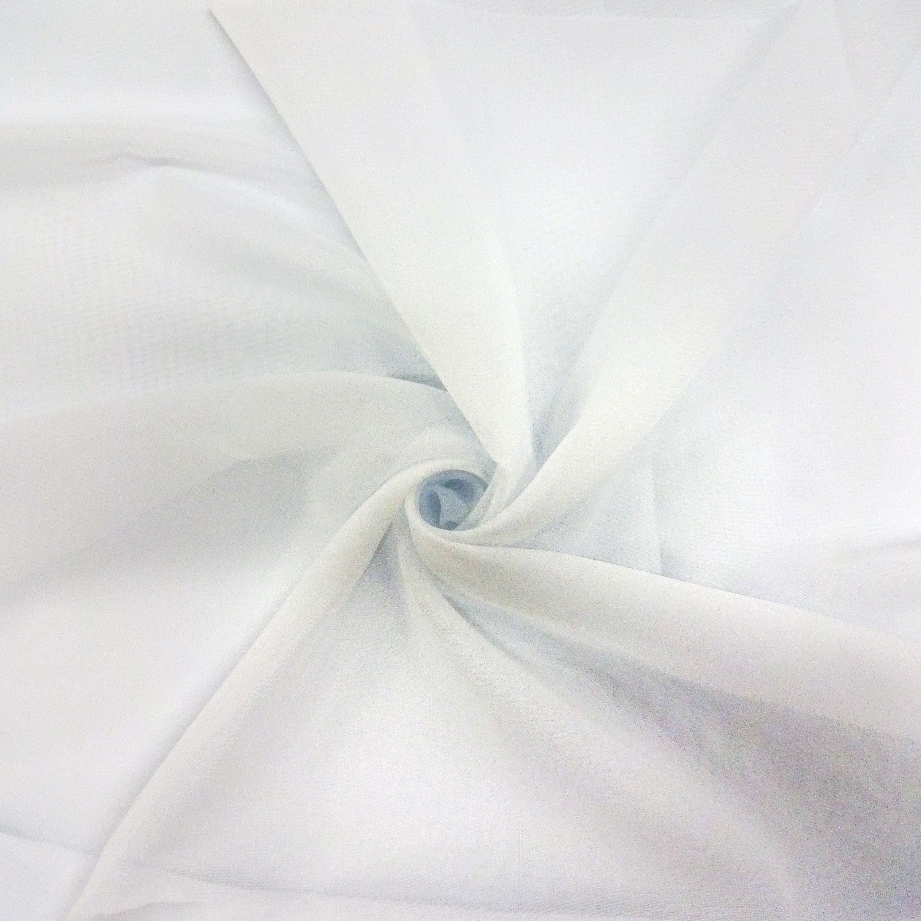 (3 Yards Cut) Fine Chiffon Fabric, White – Shason Textile