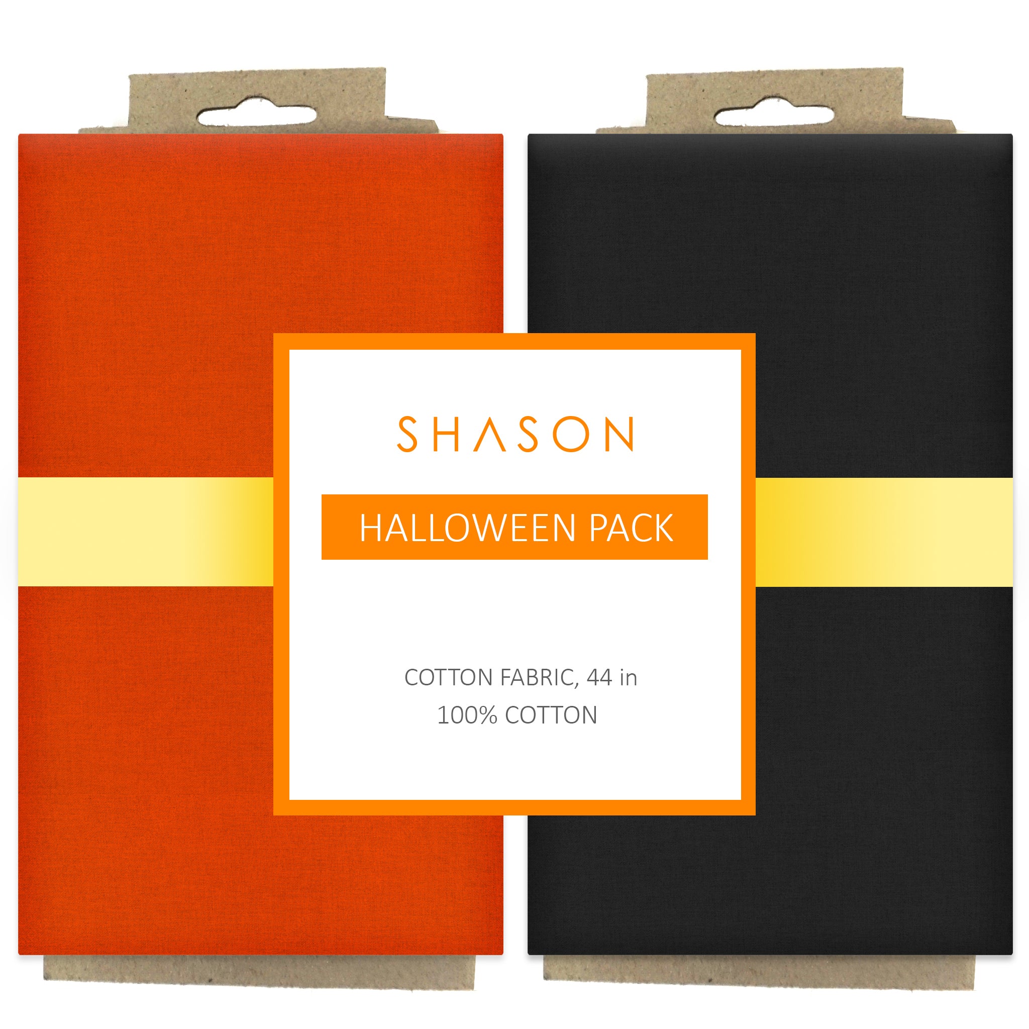 Shason Textile (3 Yards) Pack of 2 100% Cotton Theme Bundle for Crafts
